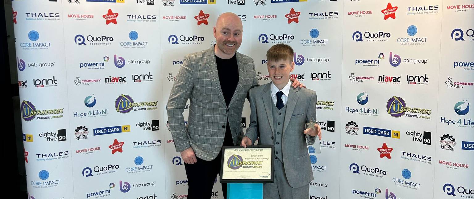 Power NI celebrates with local young heroes at the Uberheroes Kindness ...